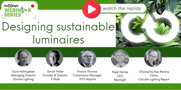 WEBINAR | Designing sustainable luminaires - Recolight