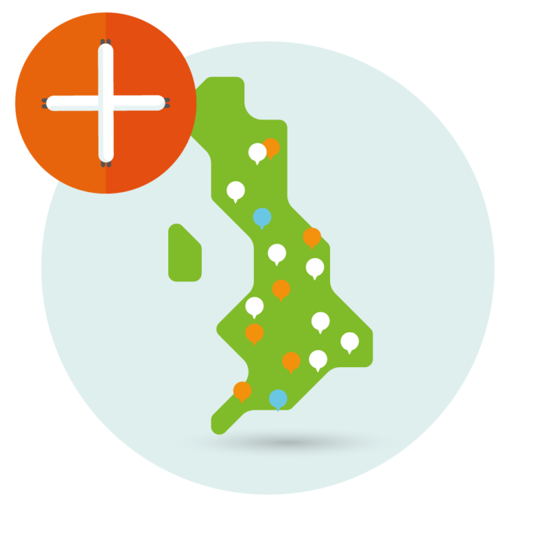 Recycling Map | Recolight FREE lamp recycling