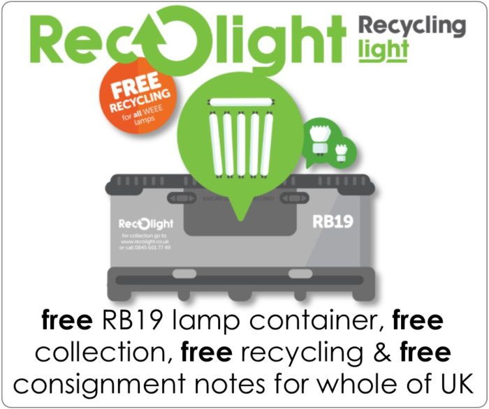 The Recolight WEEE lamp recycling service